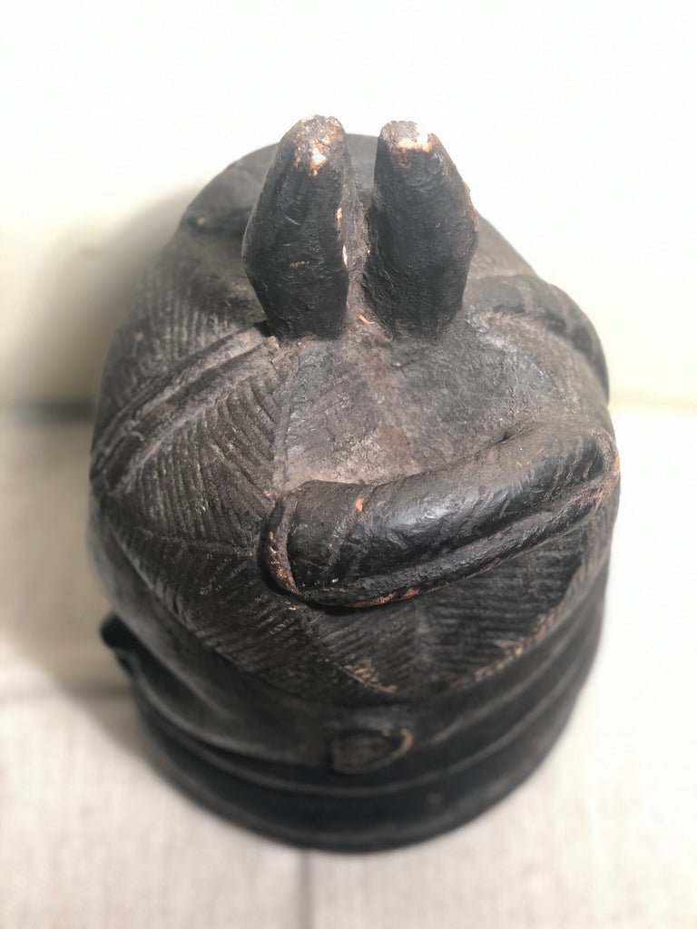 Antique Mende Helmet Mask. Circa 1900-1950 – Strange Imports