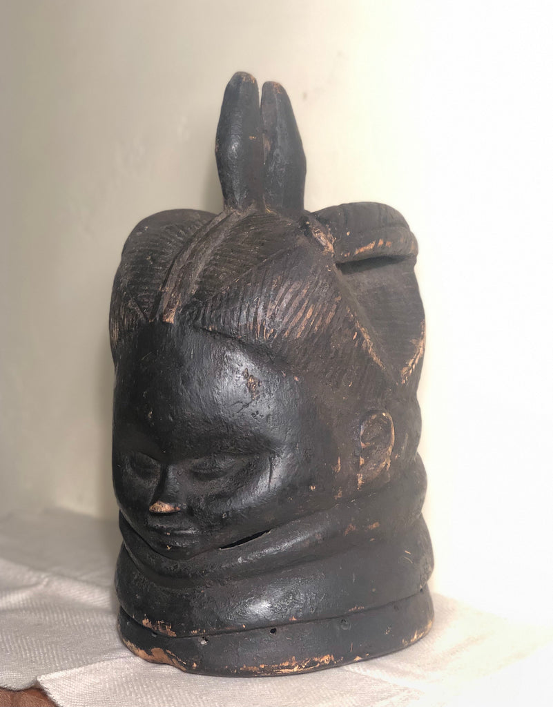 Antique Mende Helmet Mask. Circa 1900-1950 – Strange Imports
